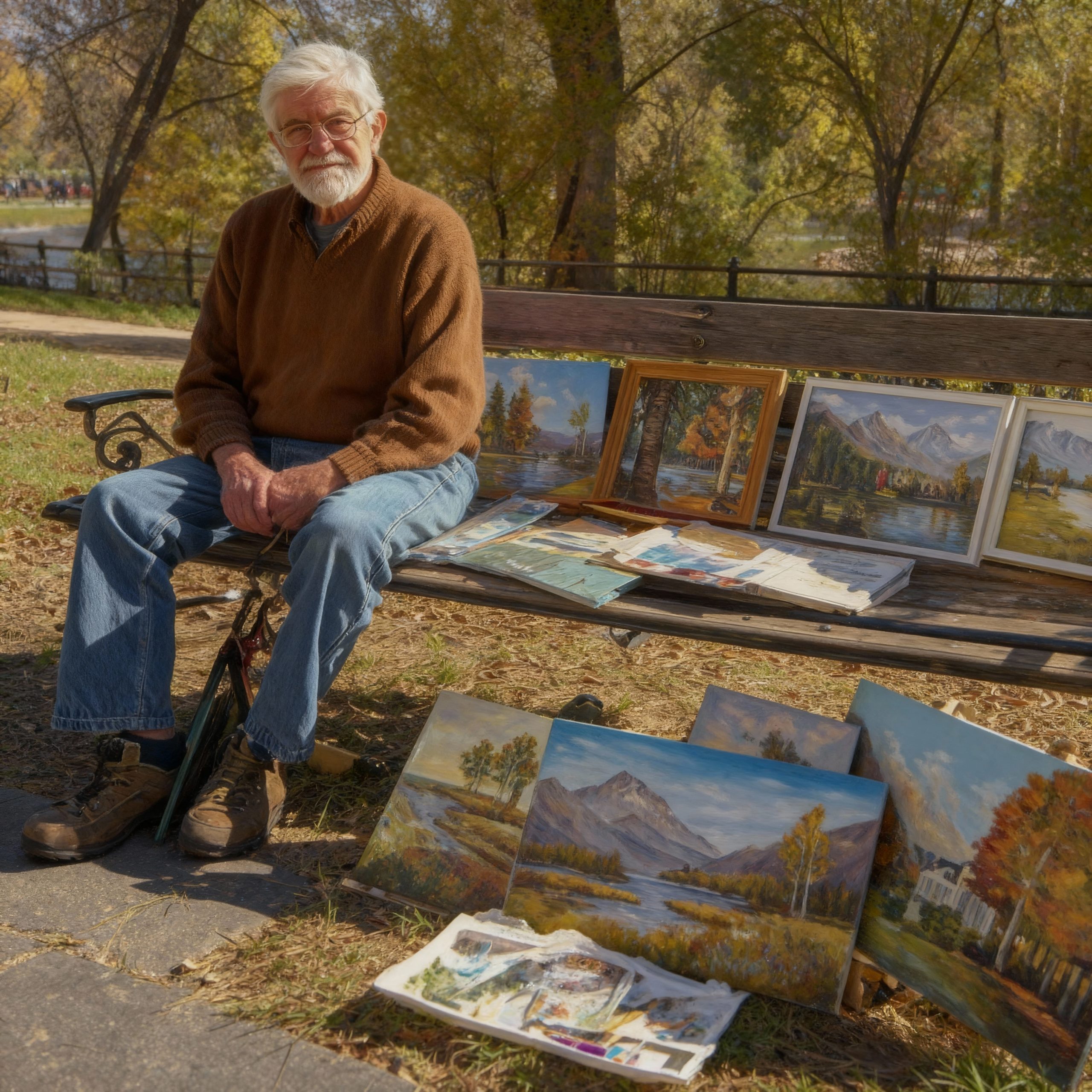 Am 70 de ani acum. În fiecare dimineață îmi împing căruciorul spre parc ...